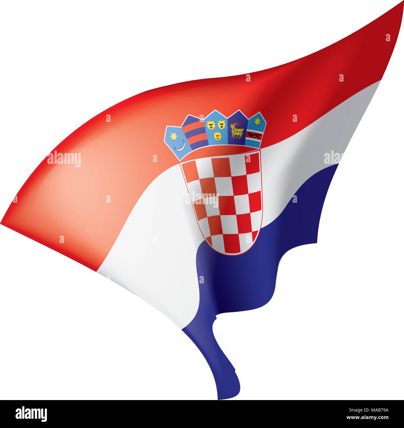 Croatia flag, vector illustration Stock Vector Image & Art - Alamy