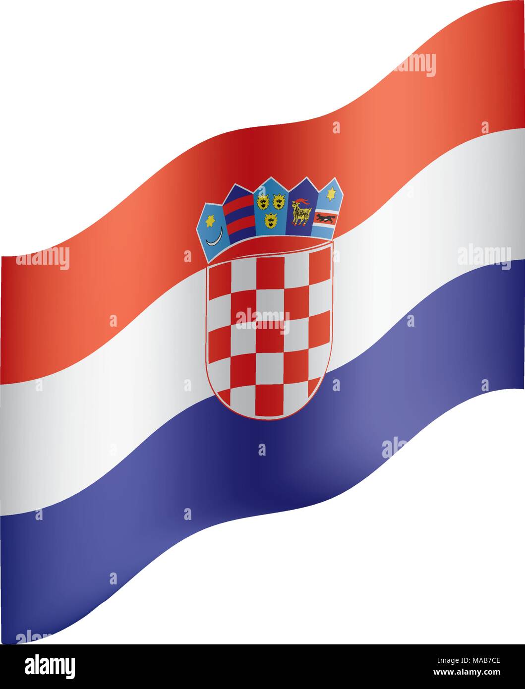 Croatia flag, vector illustration Stock Vector Image & Art - Alamy