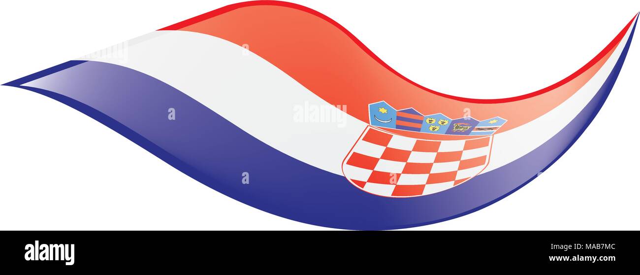 Croatia flag, vector illustration Stock Vector Image & Art - Alamy