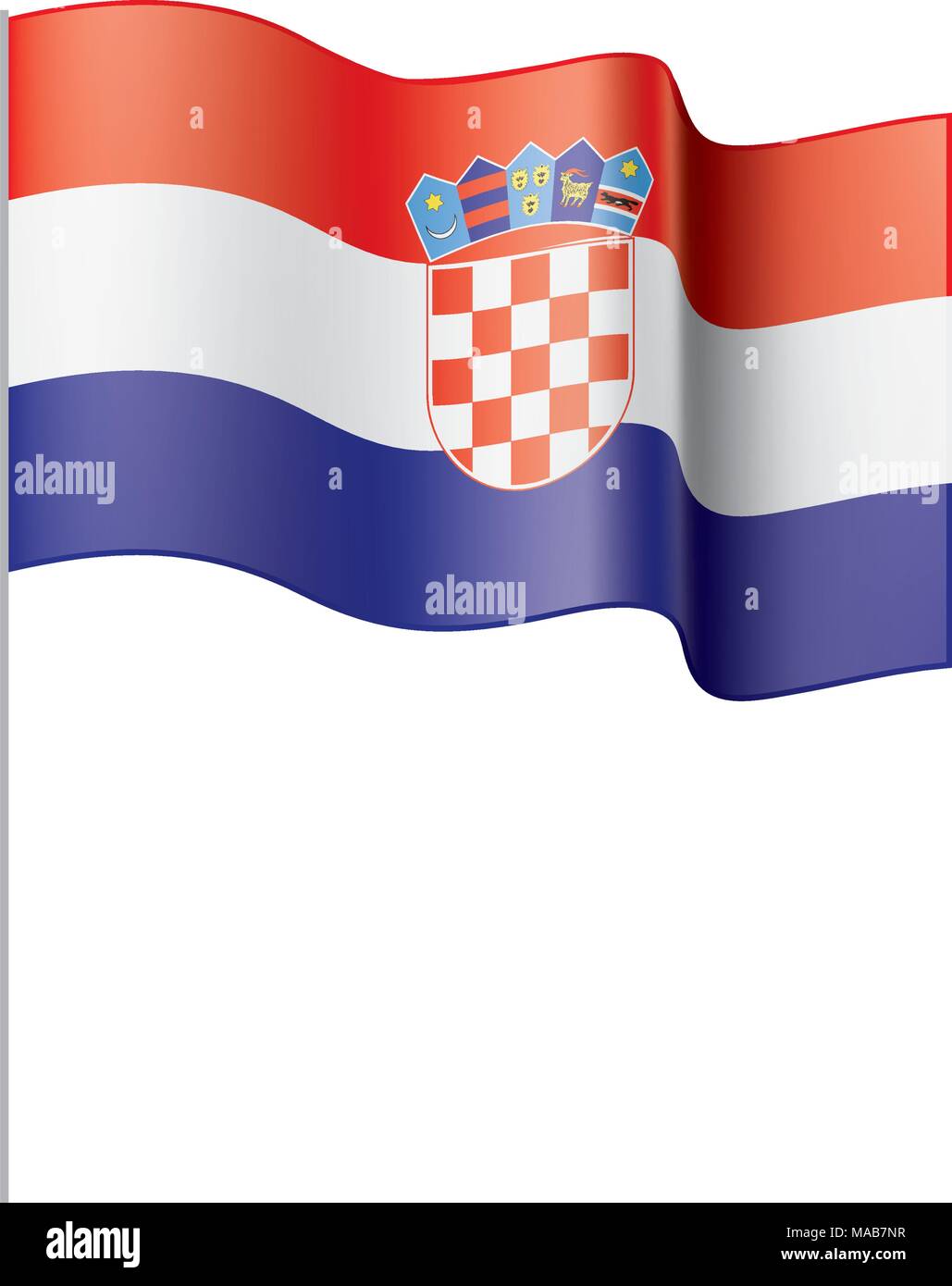 Croatia flag, vector illustration Stock Vector Image & Art - Alamy