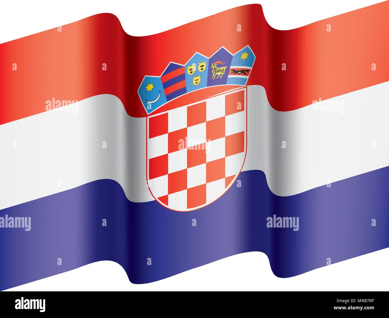 Croatia flag, vector illustration Stock Vector Image & Art - Alamy