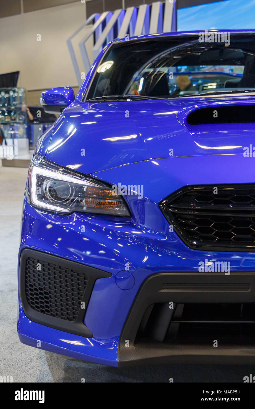 Abstract modern car headlight close up shot blue Stock Photo - Alamy