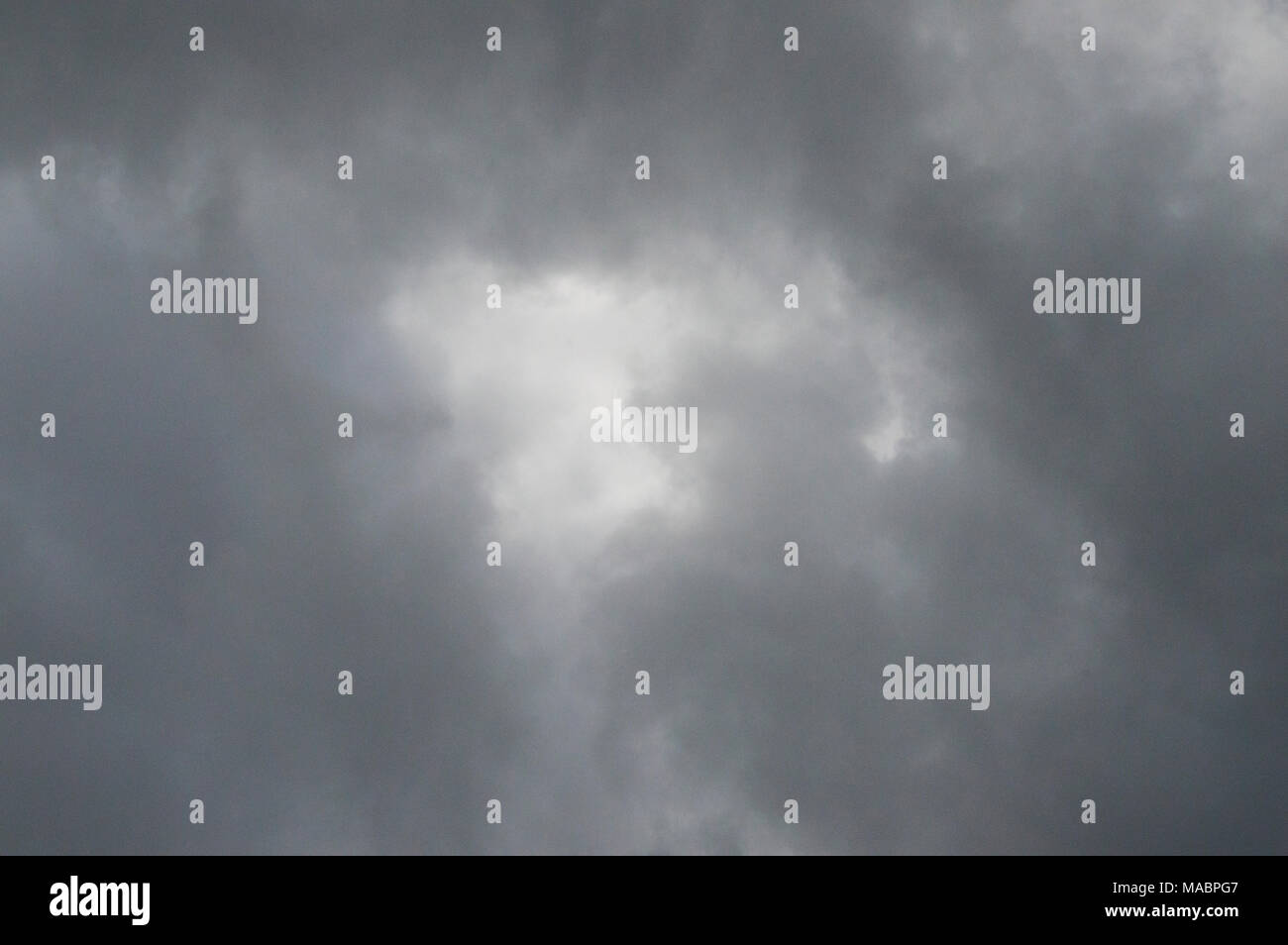 Gray storm clouds over Puget Sound in Seattle,Washington,during a ...