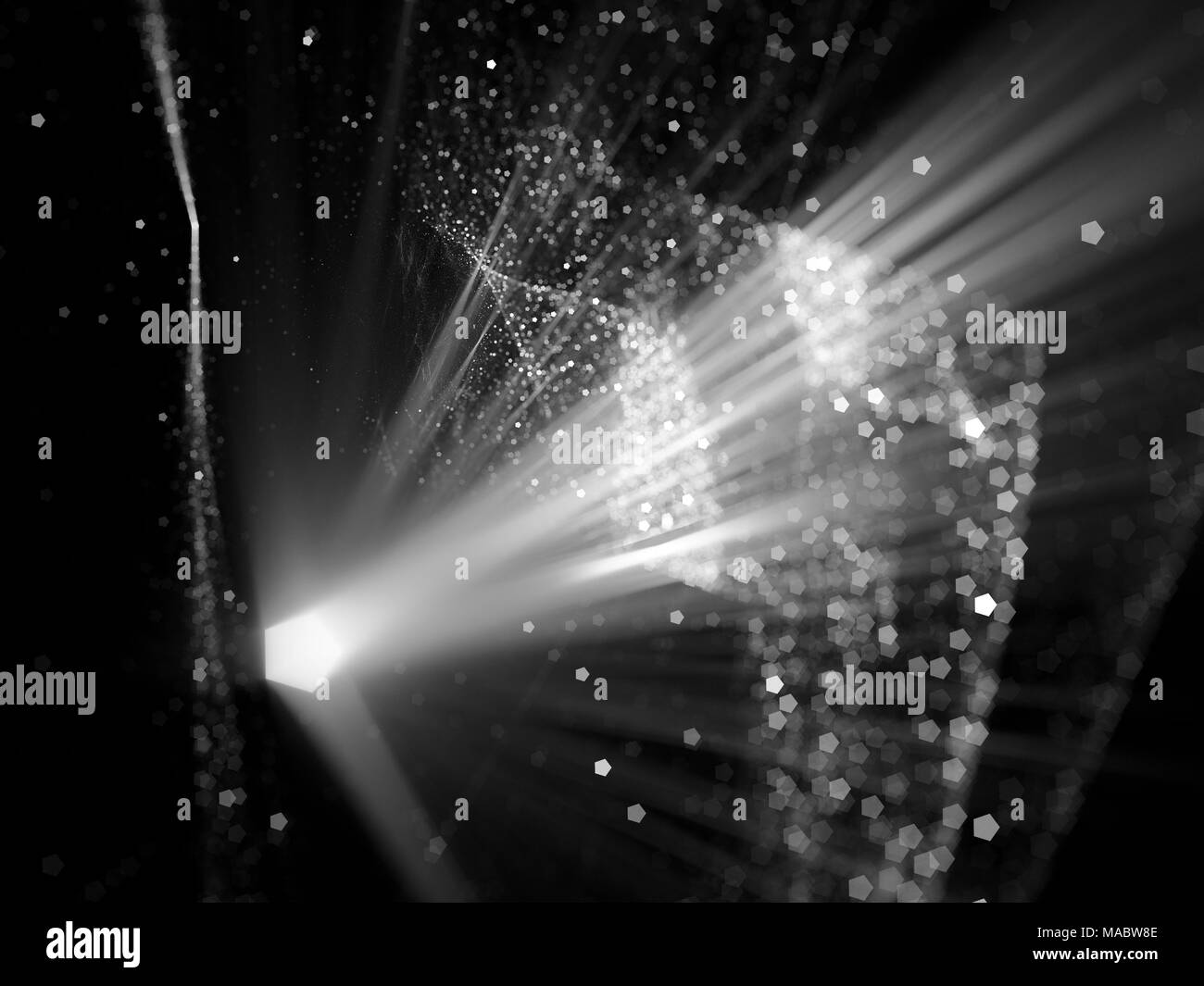 Glowing innovated technology, bokeh, computer generated abstract intensity map texture, black ...