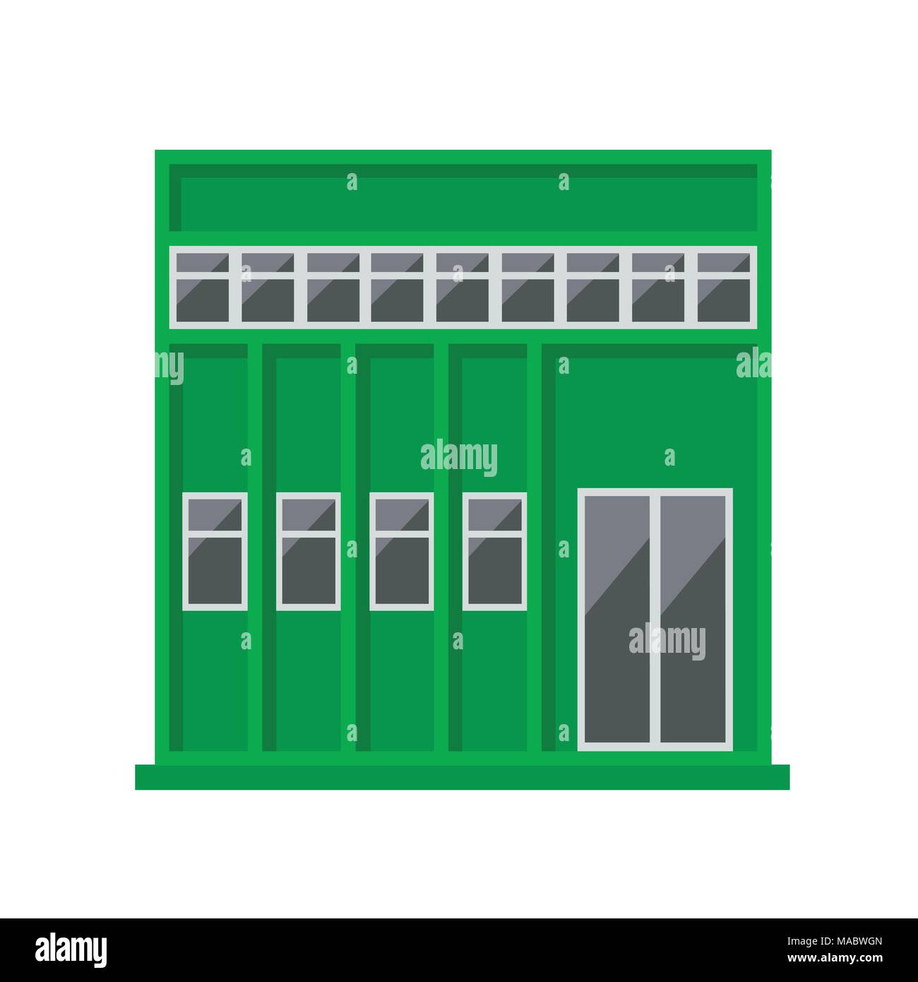 Vector green building Icon Stock Vector Image & Art - Alamy