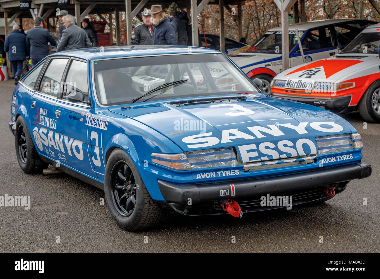 1982 Rover 3500 SDi of Shepherd / Soper in the paddock before the Gerry ...