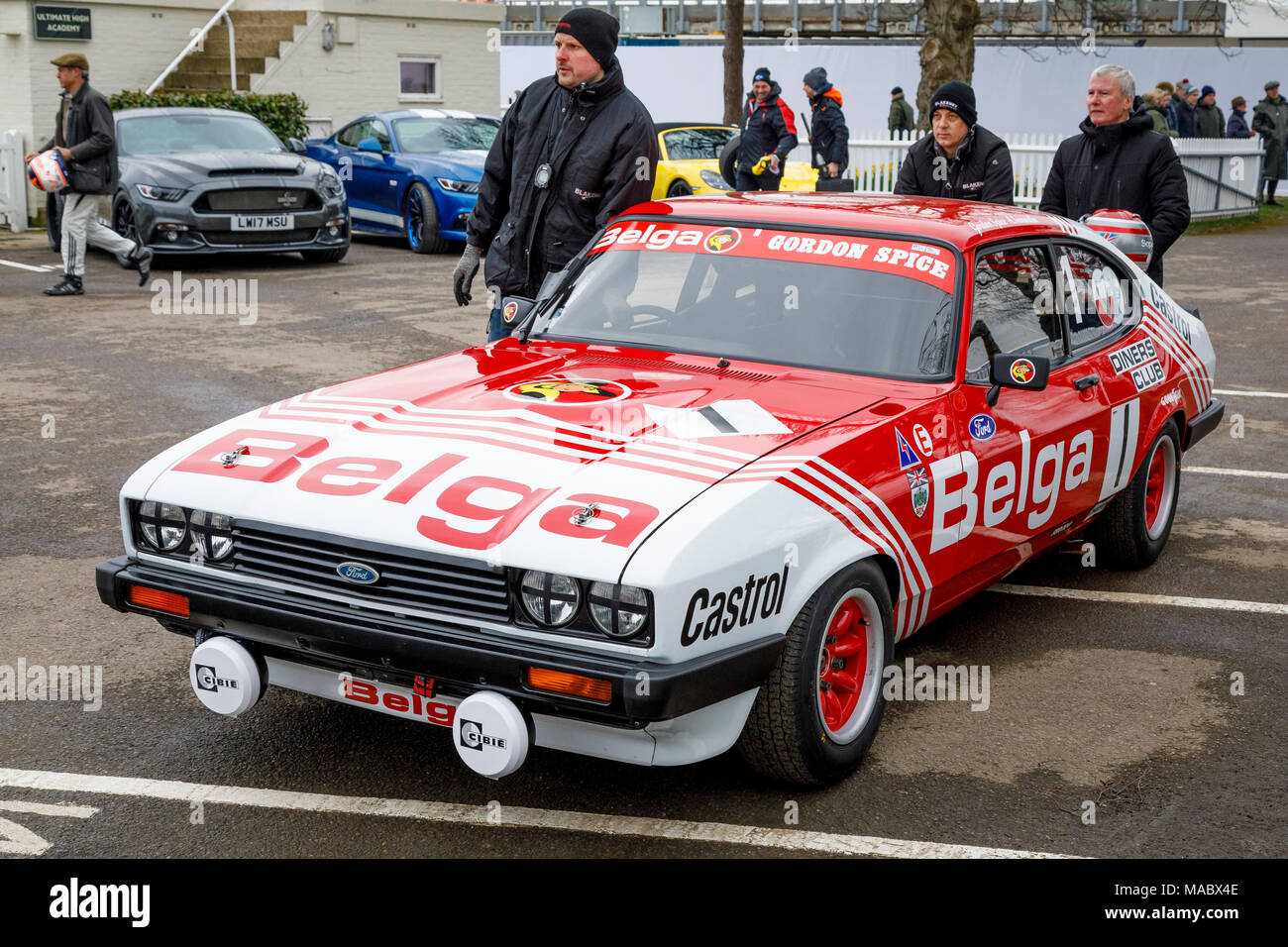 1979 Ford Capri MkIII 3.0s of Berger / Blakeney-Edwards in the paddock ...