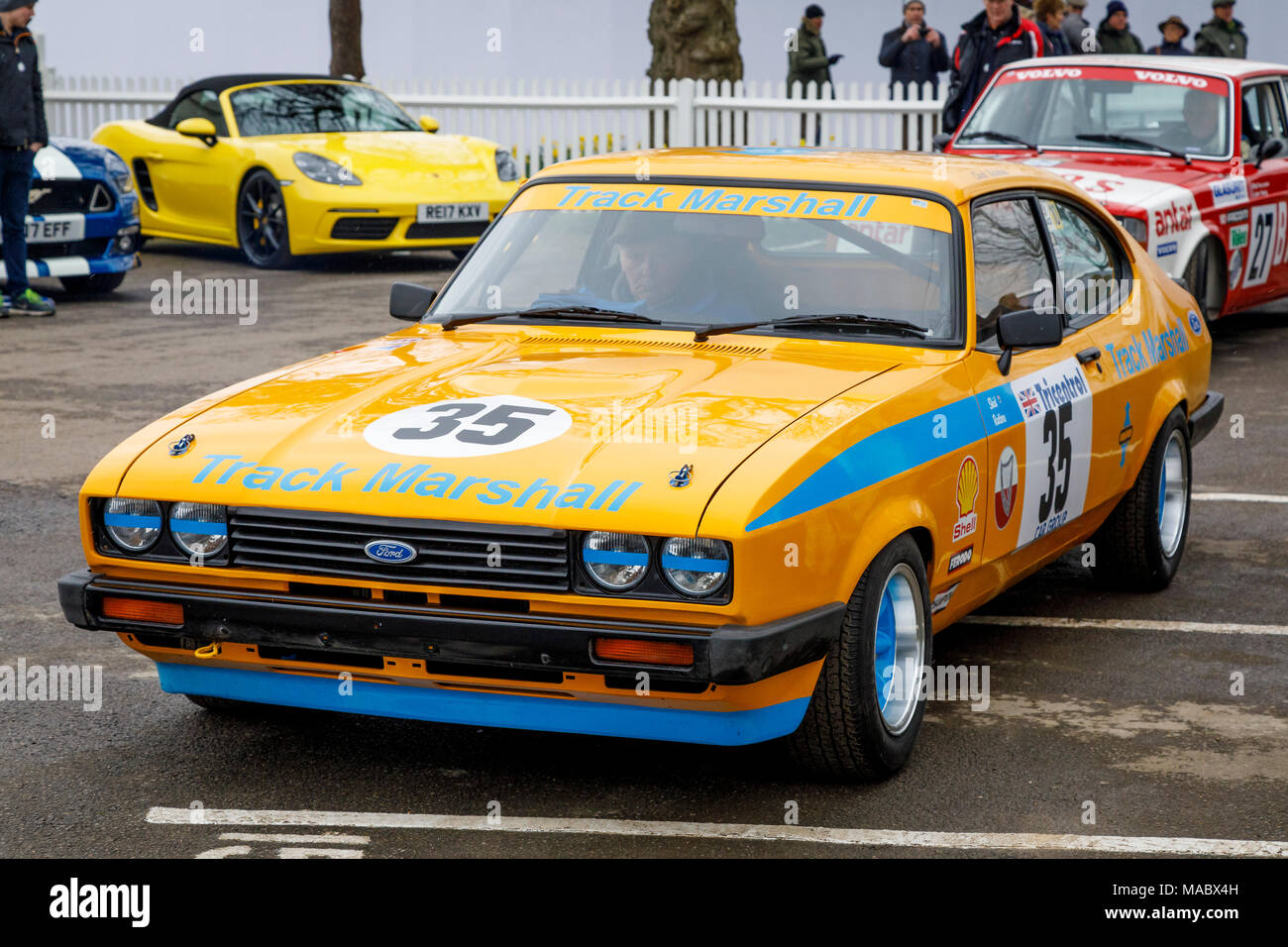 1978 Ford Capri MkIII 3.0s of Blomqvist / Scarborough in the paddock ...