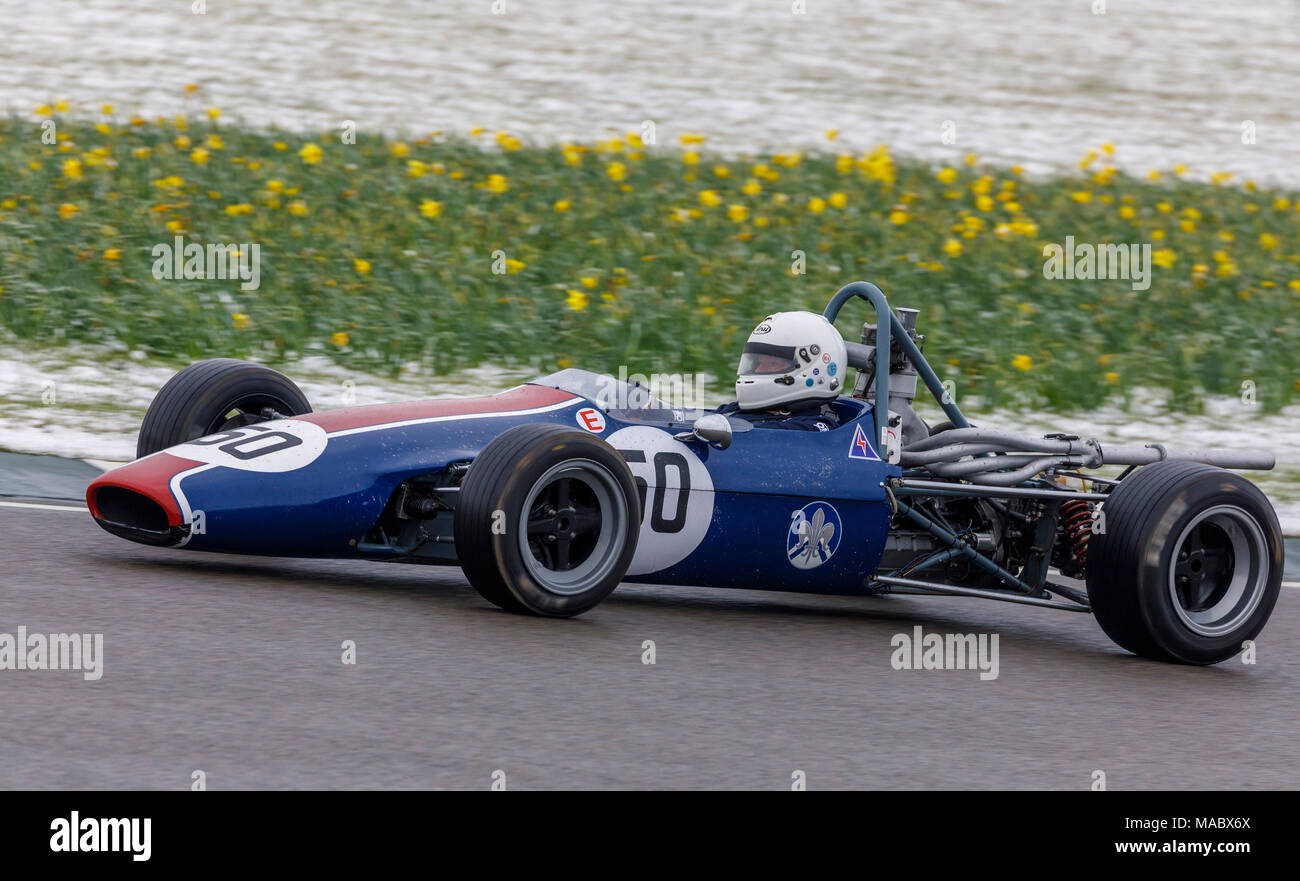 1968 Titan-Ford Mk3 Formula 3 with driver David Innes during the Derek ...