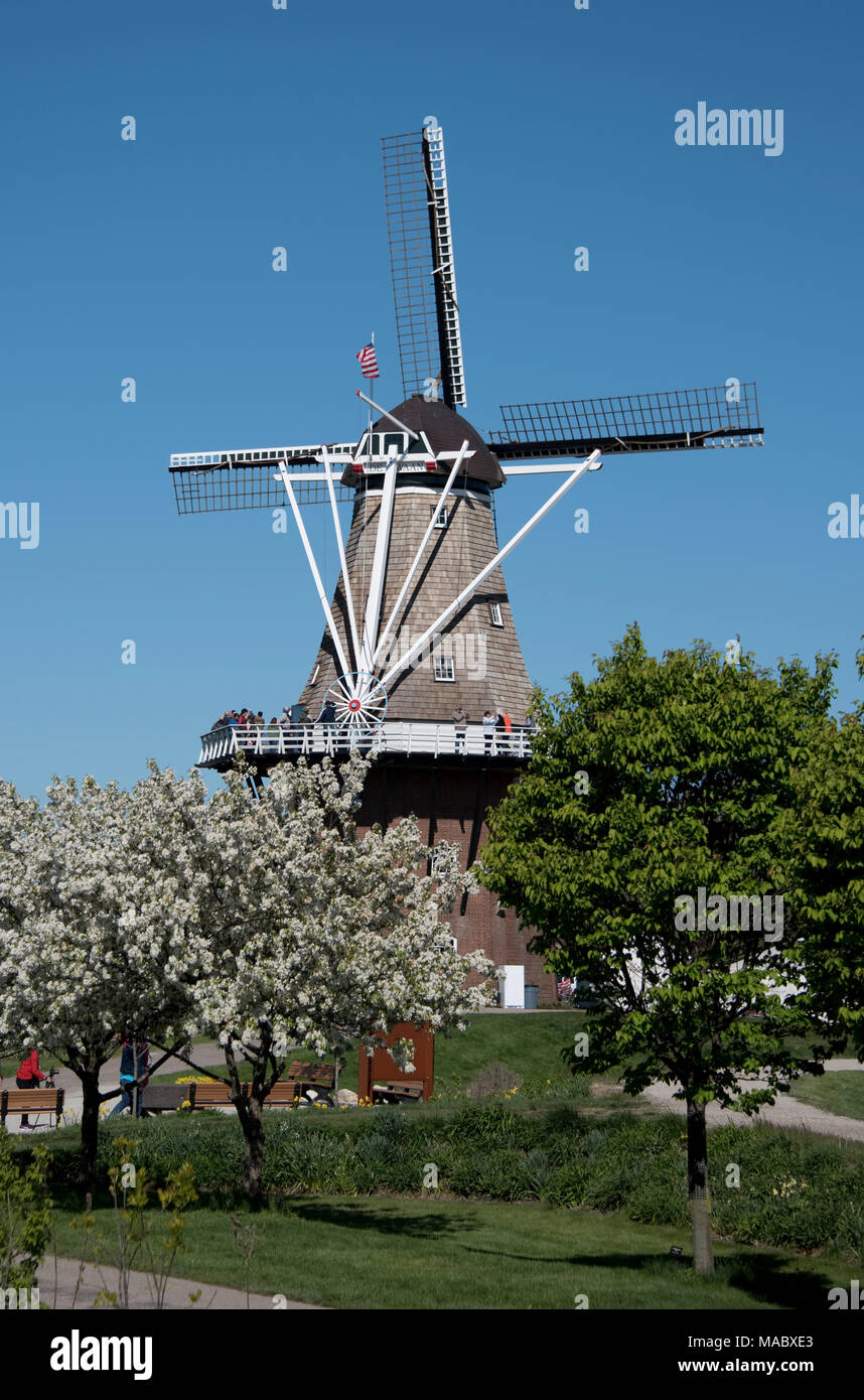Holland michigan tulip festival windmill hi-res stock photography and ...
