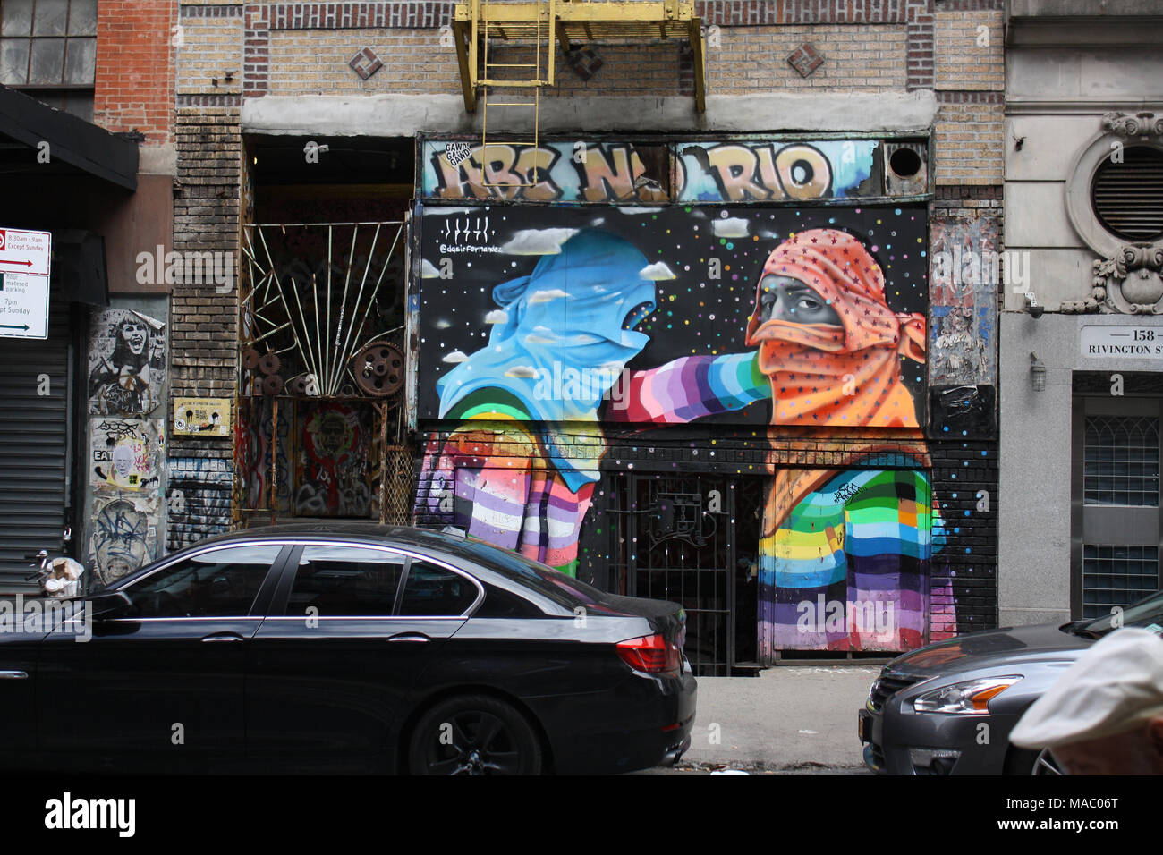 Mural on ABC No Rio in Manhattan's Lower East Side Stock Photo - Alamy
