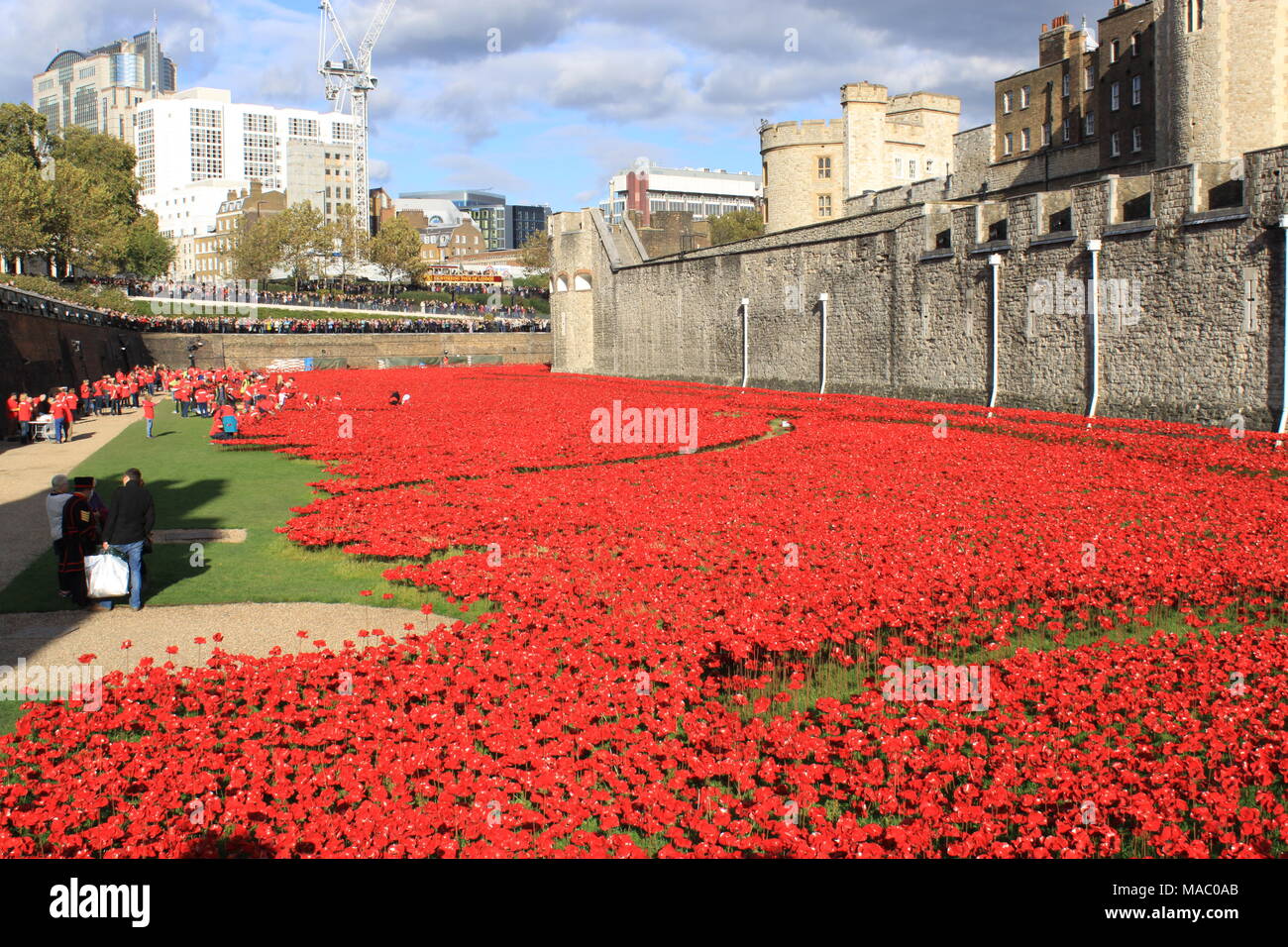 Blood Swept Lands and Seas of Red was a work of installation art placed ...