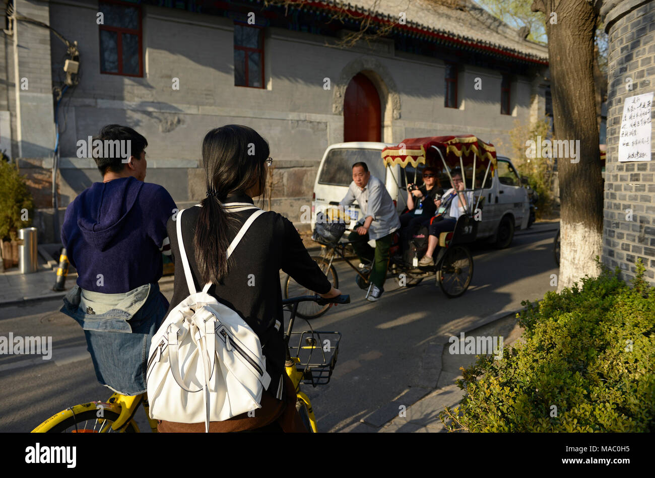Chinese woman cyclist hi-res stock photography and images - Alamy