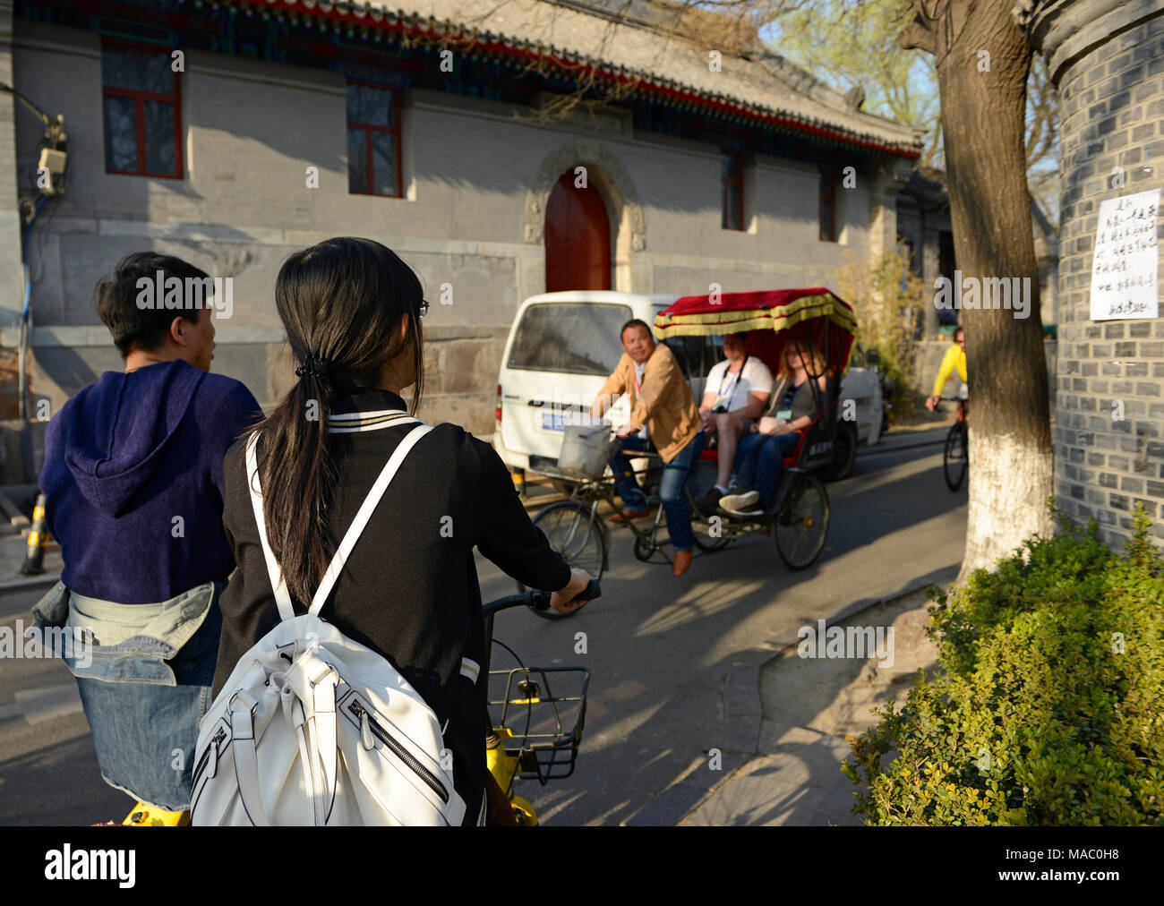 Chinese woman cyclist hi-res stock photography and images - Alamy