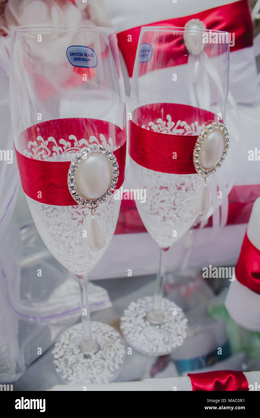 The elegant dinner table, design, fancy background set Stock Photo - Alamy