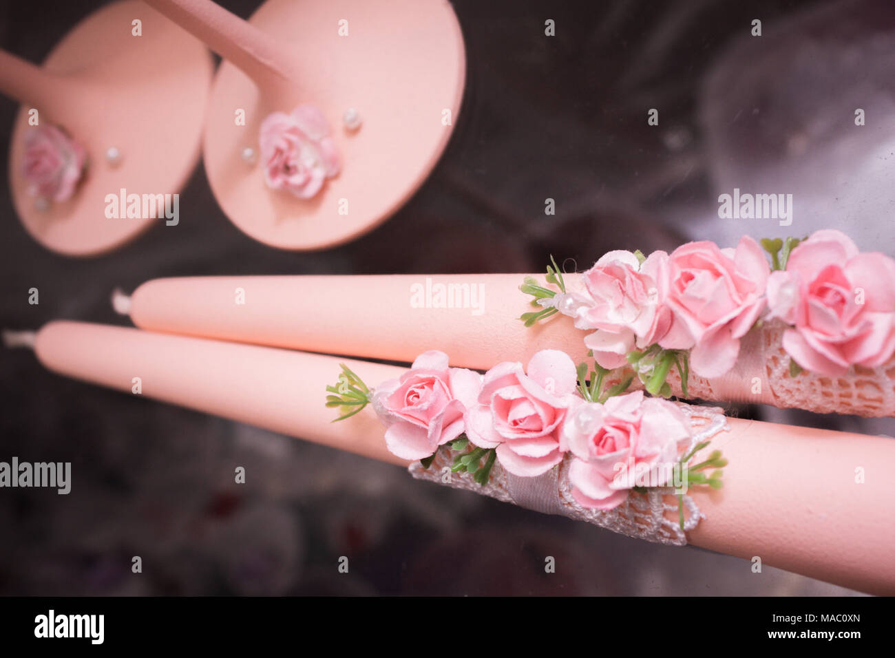 The elegant dinner table, design, fancy background set Stock Photo - Alamy