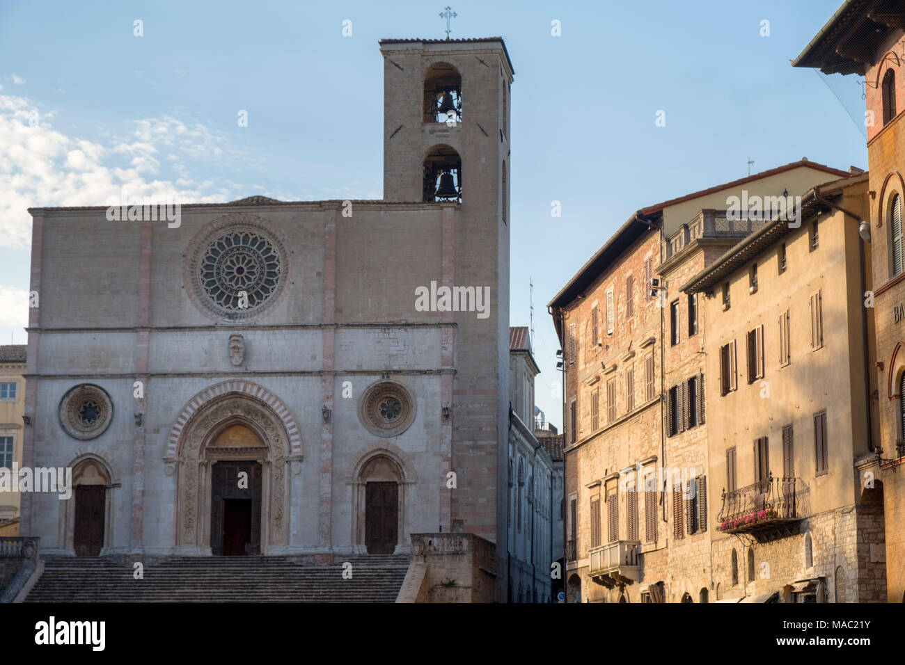Historic buildings of Todi, Perugia, Umbria, Italy, in the main square ...