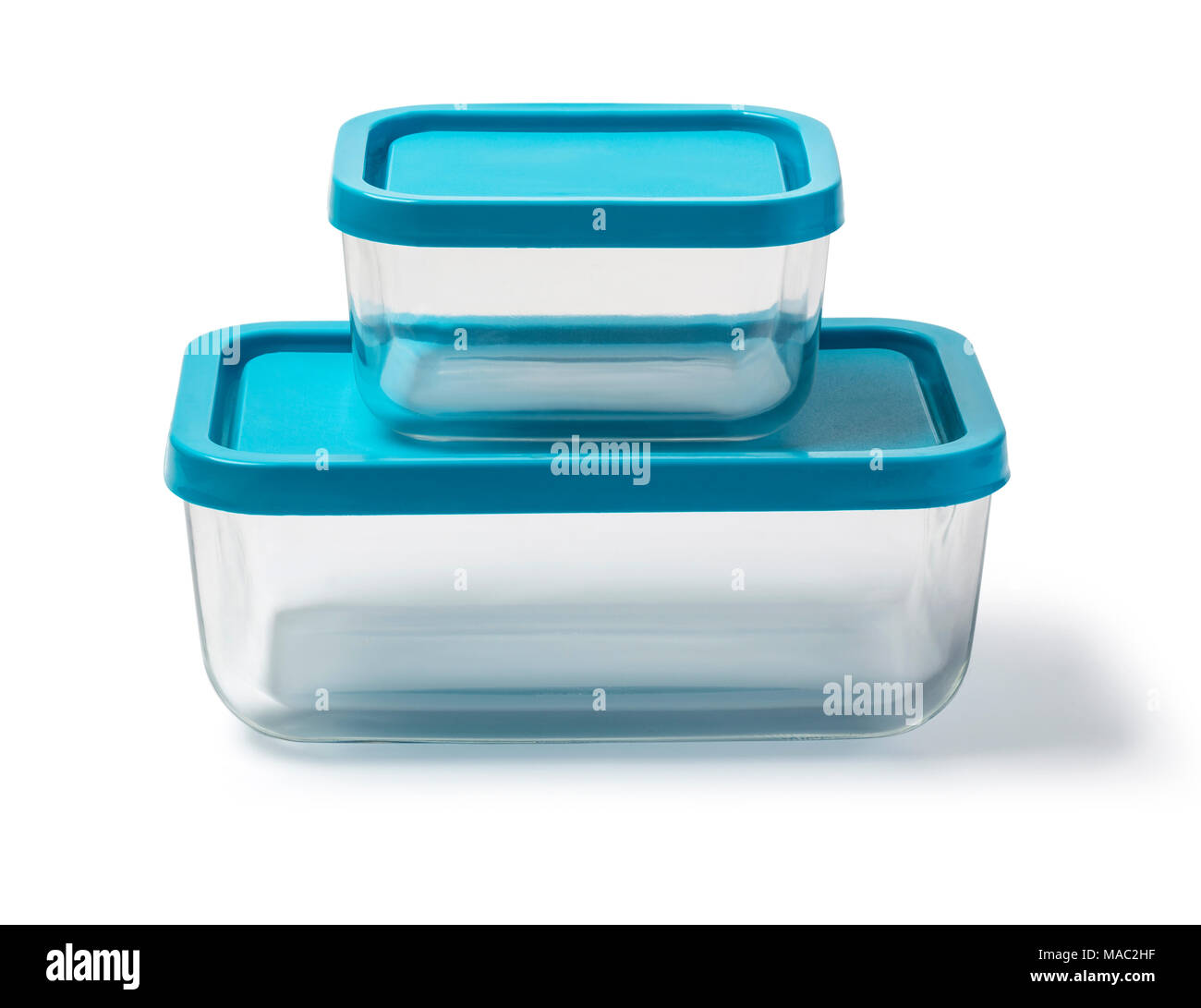 glass food container isolated on white background with clipping path ...