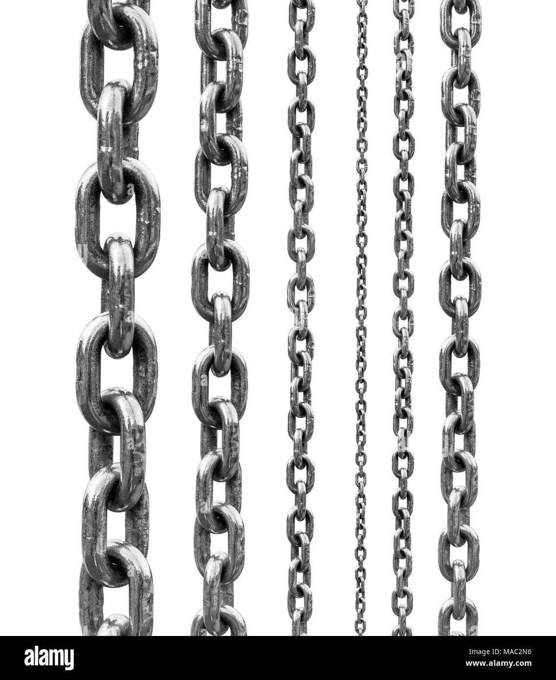 Chain isolated on white background Stock Photo - Alamy