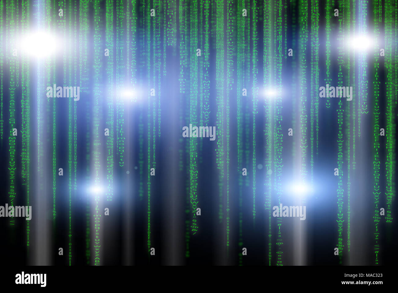 Abstract Green Technology Binary Background Binary Computer Code Programming Hacker Concept