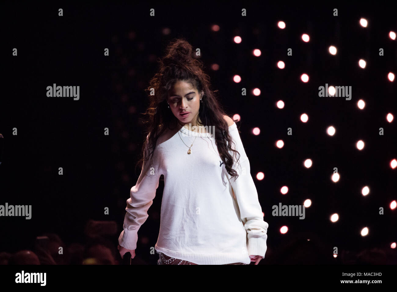 Vancouver, CANADA. 26th March, 2018. Jessie Reyez performs with Daniel ...