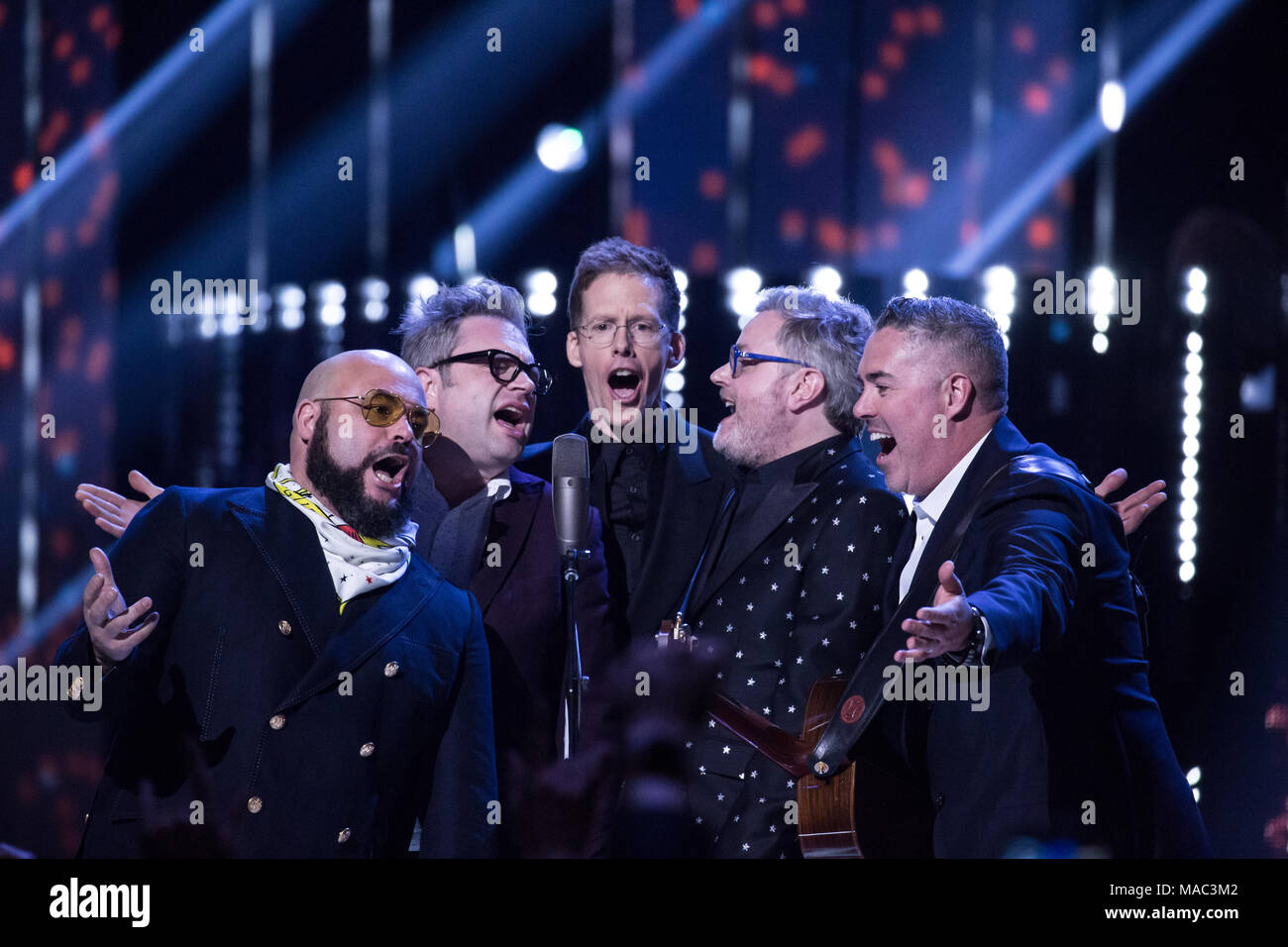 The Barenaked Ladies with Steven Page inducted into the Canadian Music ...