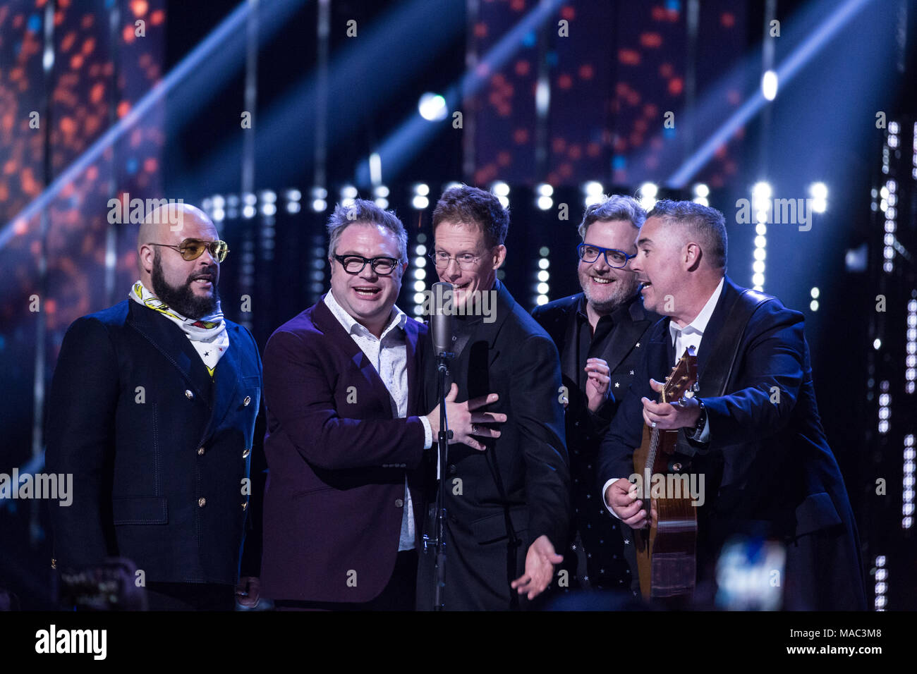 The Barenaked Ladies with Steven Page inducted into the Canadian Music ...