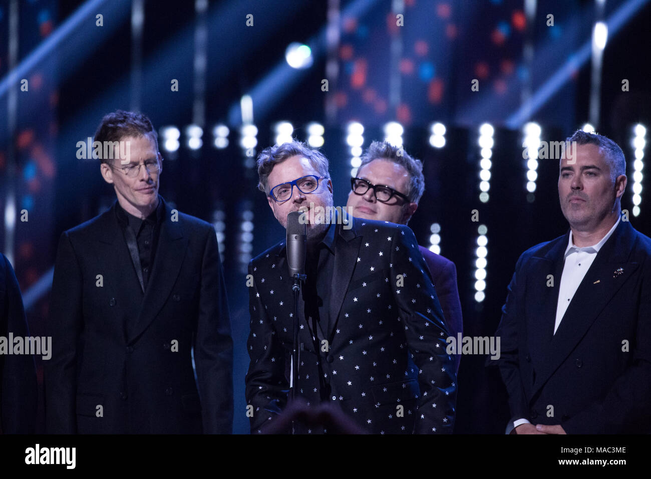The Barenaked Ladies with Steven Page inducted into the Canadian Music ...