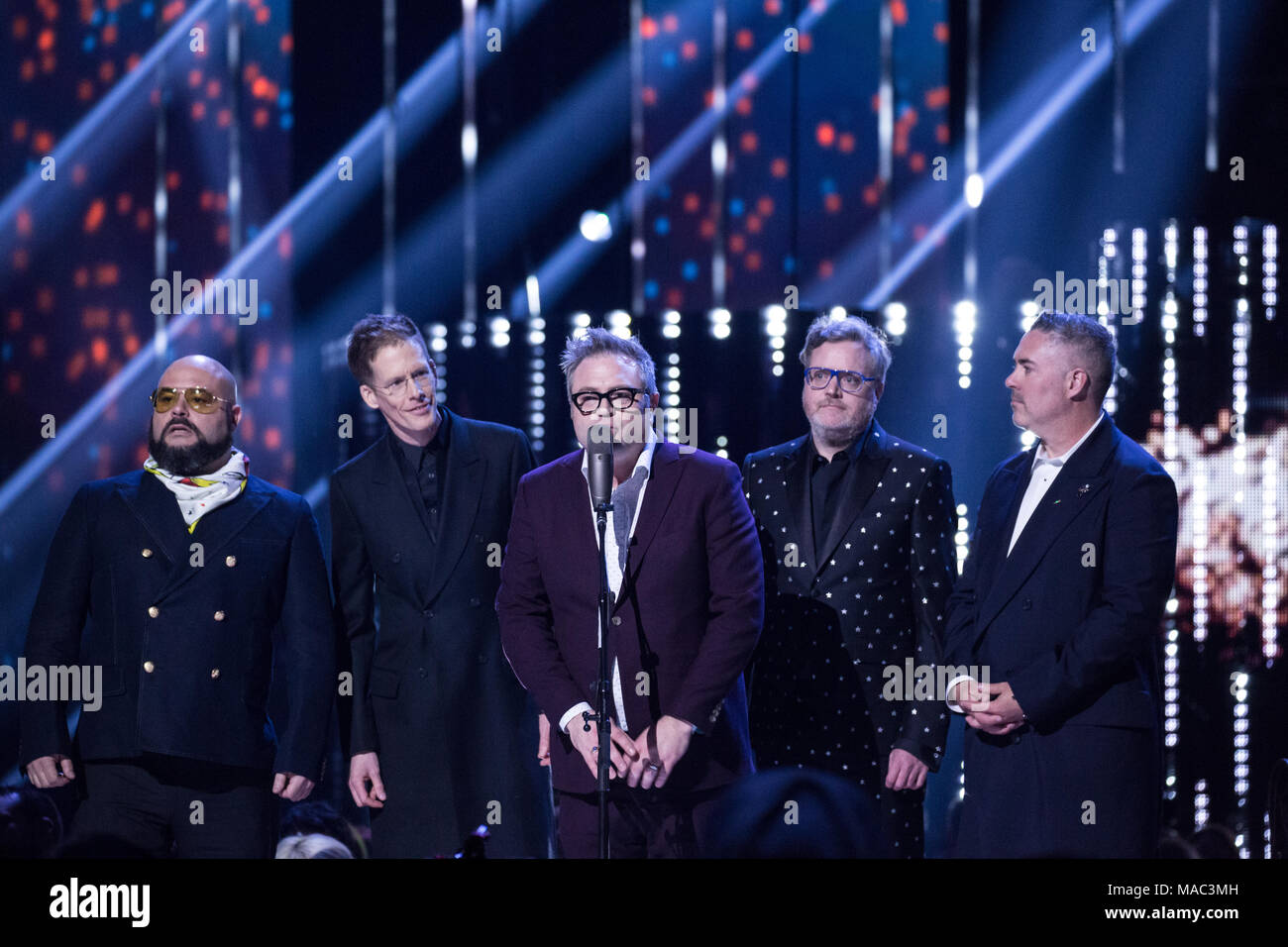The Barenaked Ladies with Steven Page inducted into the Canadian Music ...