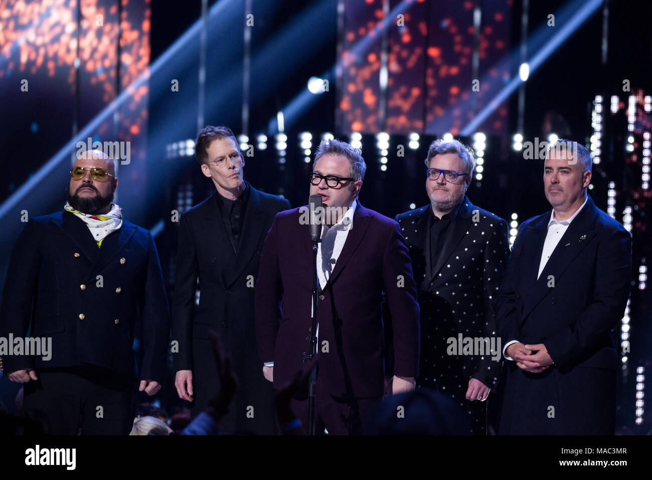 The Barenaked Ladies with Steven Page inducted into the Canadian Music ...