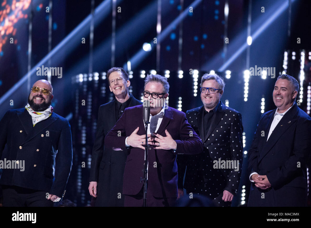The Barenaked Ladies with Steven Page inducted into the Canadian Music ...