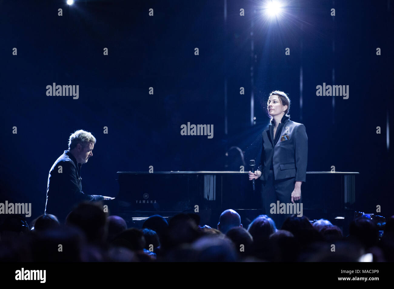 Vancouver, CANADA. 26th March, 2018. Kevin Hearn, Sarah Harmer and ...