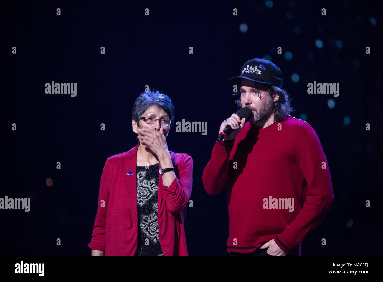 Vancouver, CANADA. 26th March, 2018. Pearl Wenjack and Kevin Drew ...