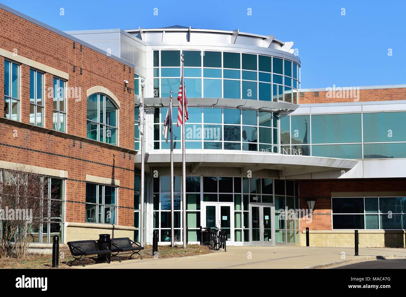 Elgin, Illinois, USA. The Centre, a recreations center and facility in ...