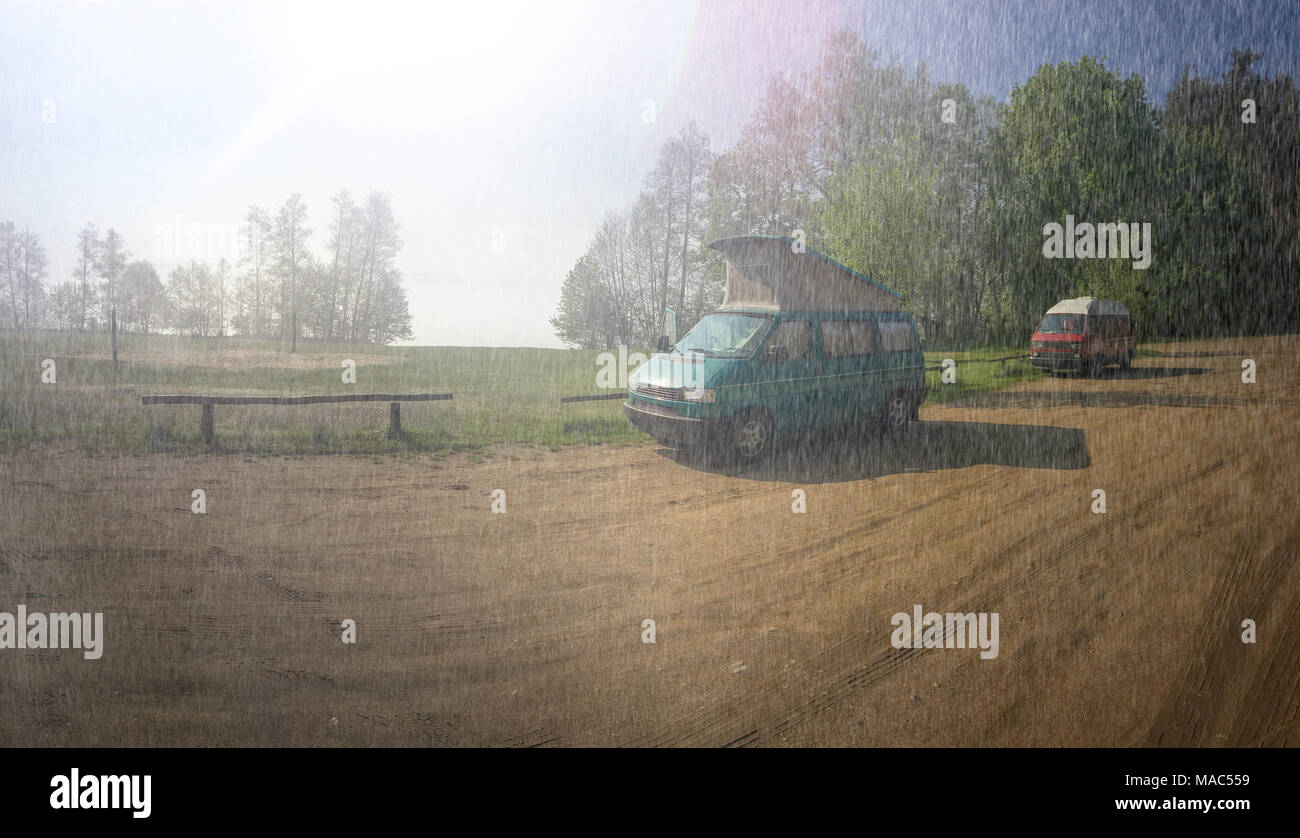 Bay window camper side hi-res stock photography and images - Alamy