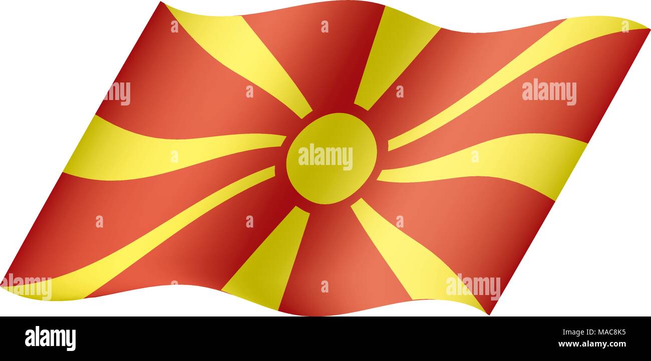 Macedonia flag, vector illustration Stock Vector Image & Art - Alamy