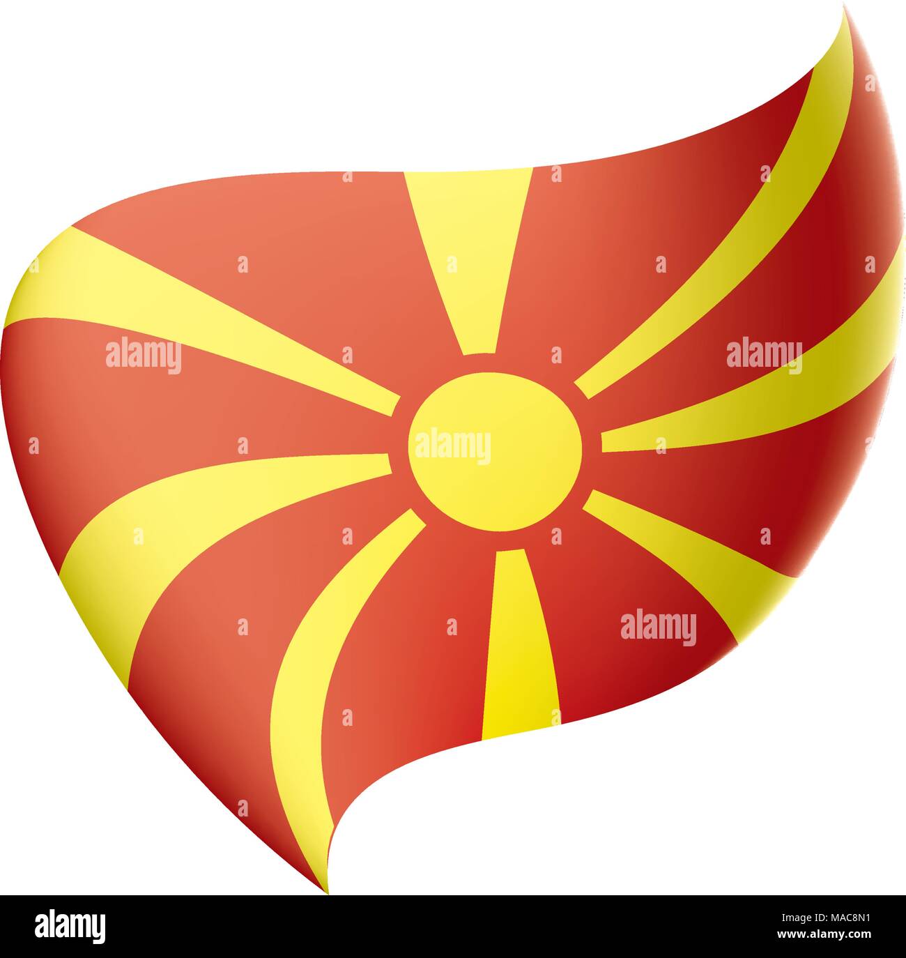 Macedonia flag, vector illustration Stock Vector Image & Art - Alamy