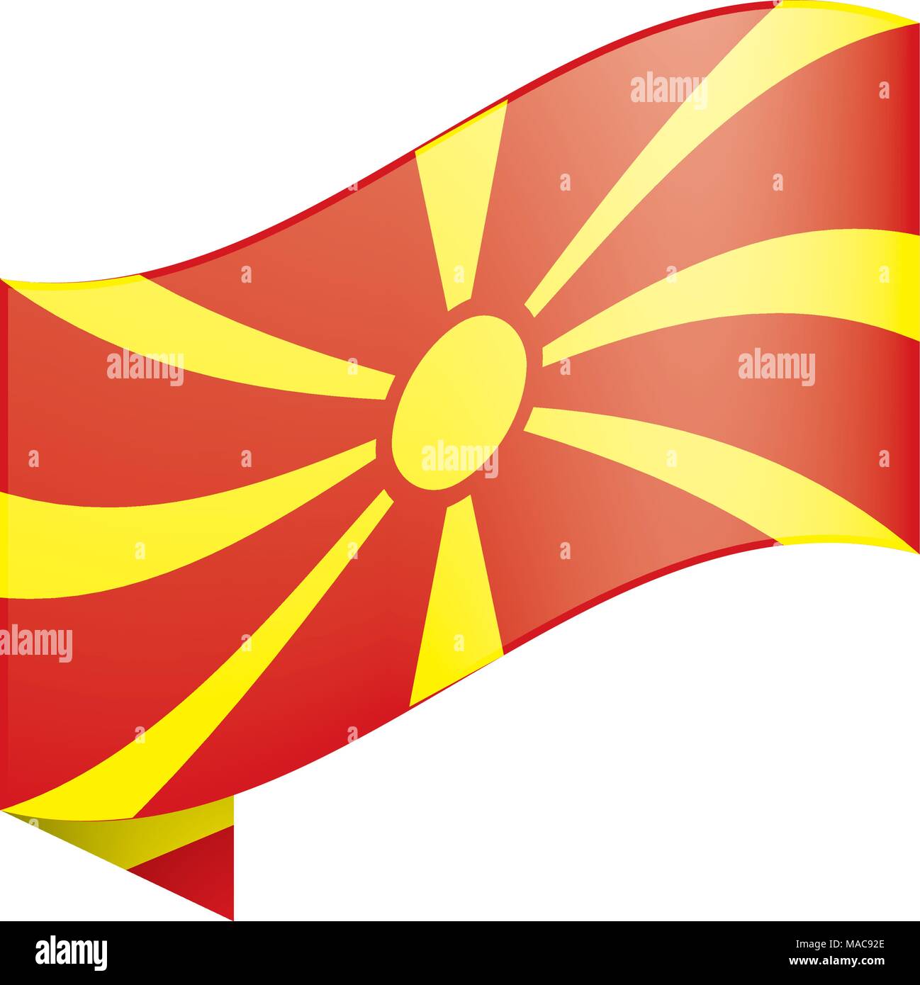 Macedonia flag, vector illustration Stock Vector Image & Art - Alamy