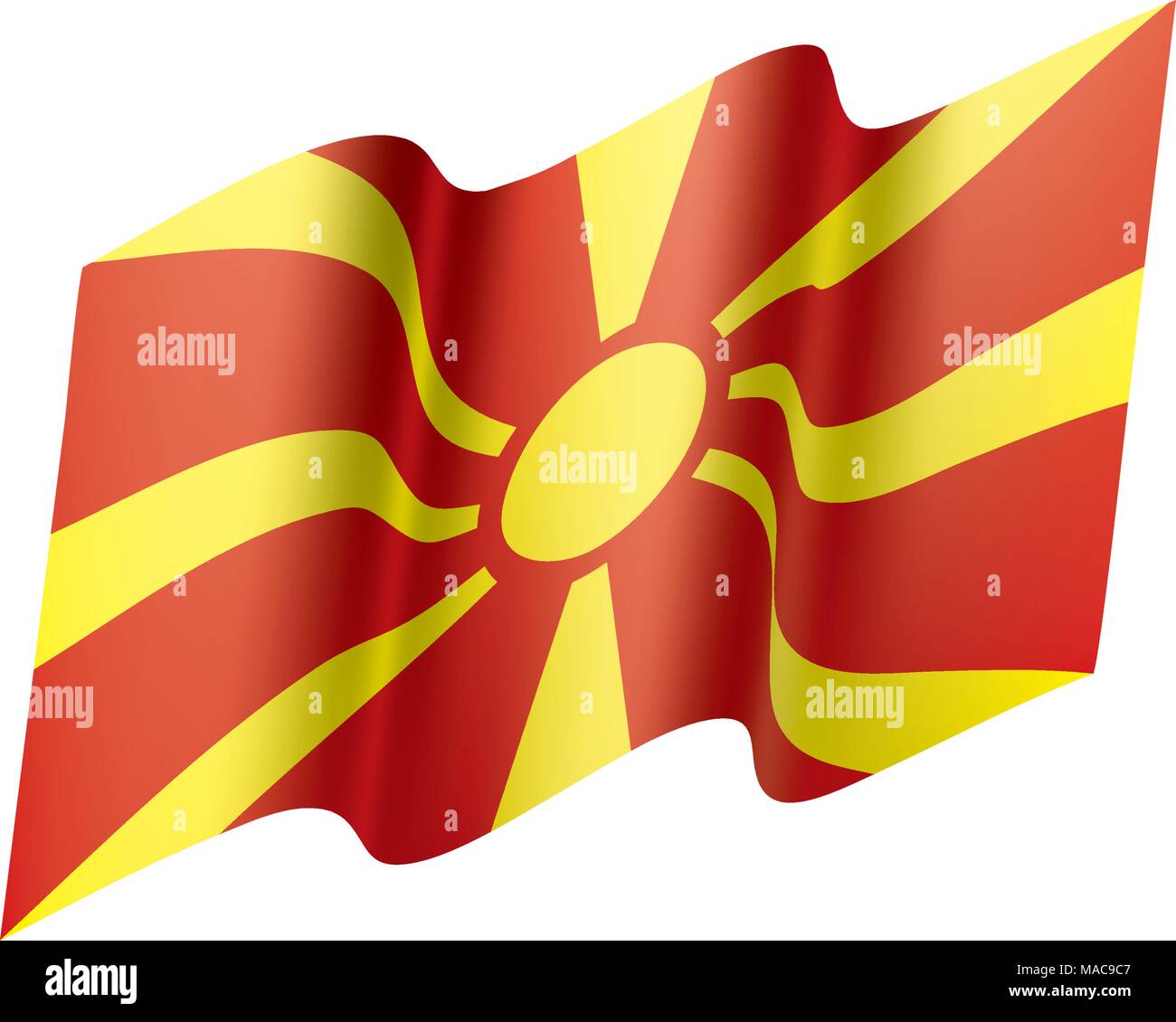 Macedonia flag vector hi-res stock photography and images - Alamy