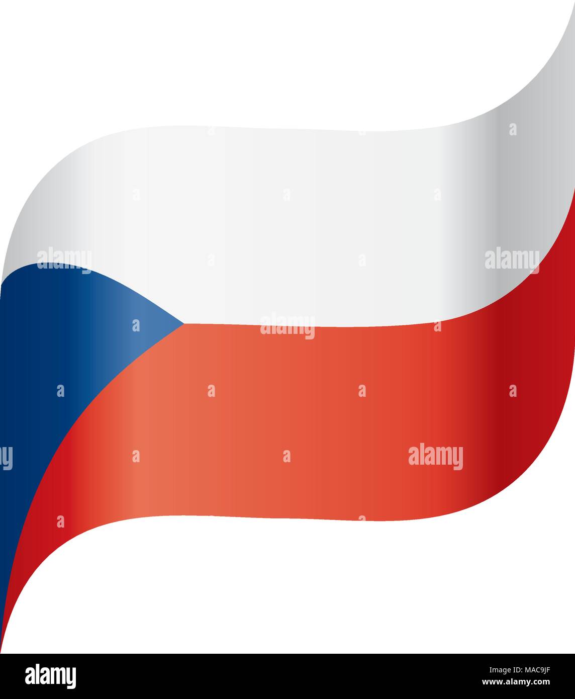 Czechia flag, vector illustration Stock Vector Image & Art - Alamy