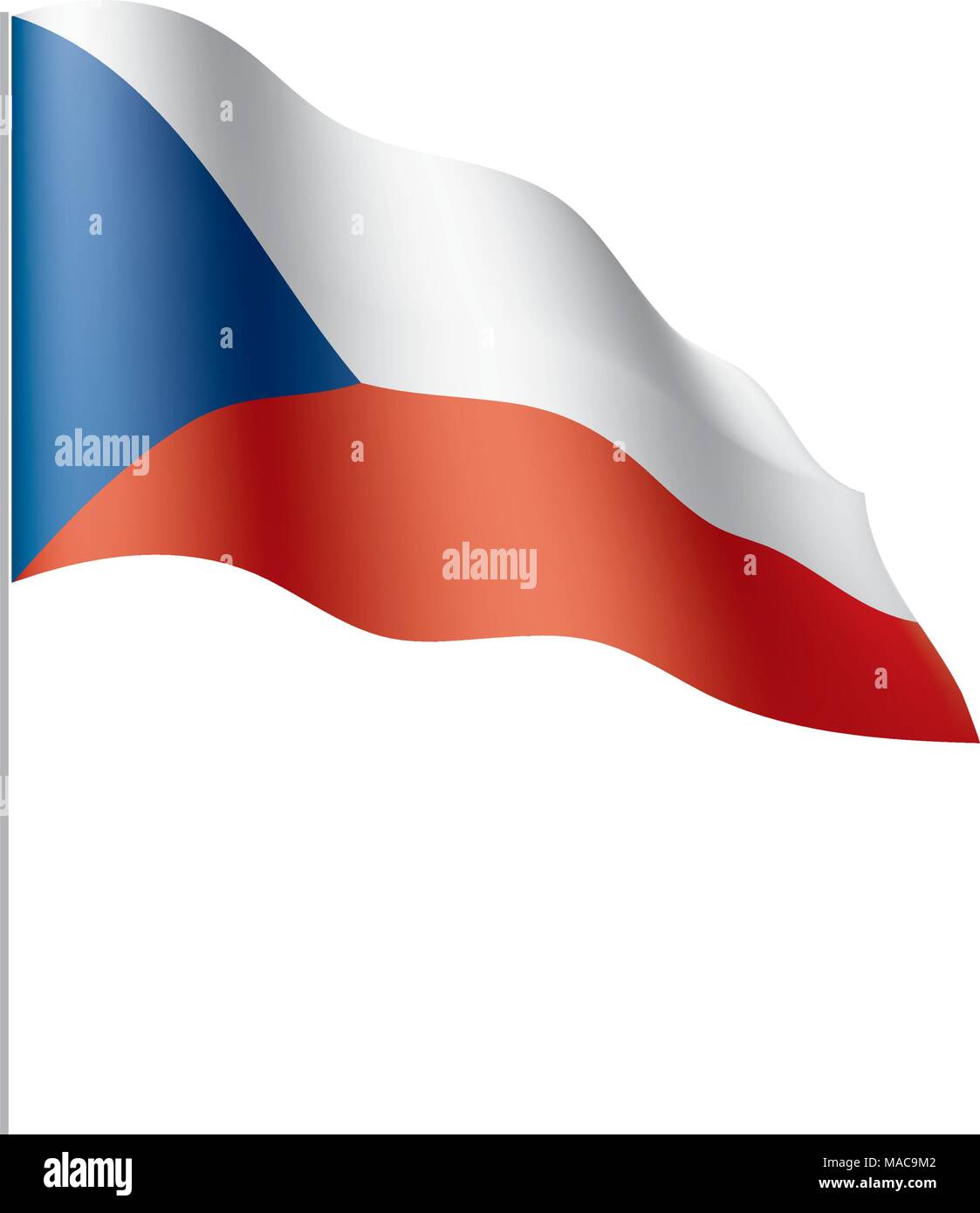 Czechia flag, vector illustration Stock Vector Image & Art - Alamy
