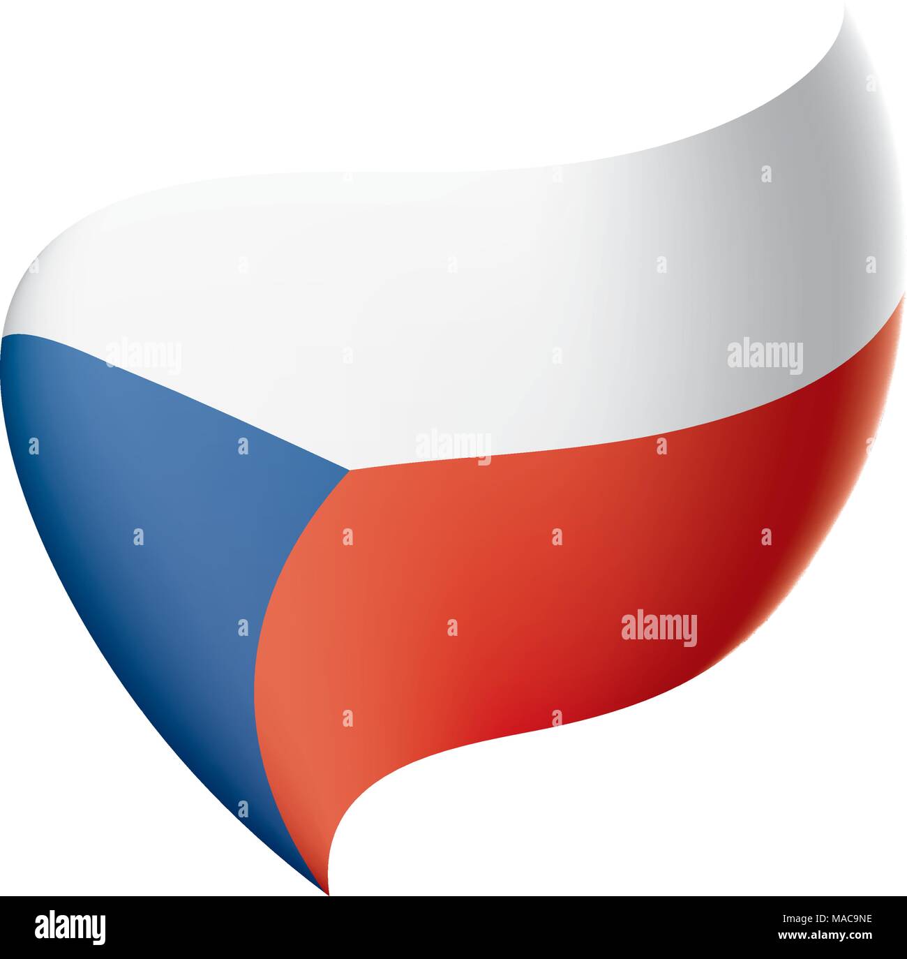 Czechia flag, vector illustration Stock Vector Image & Art - Alamy