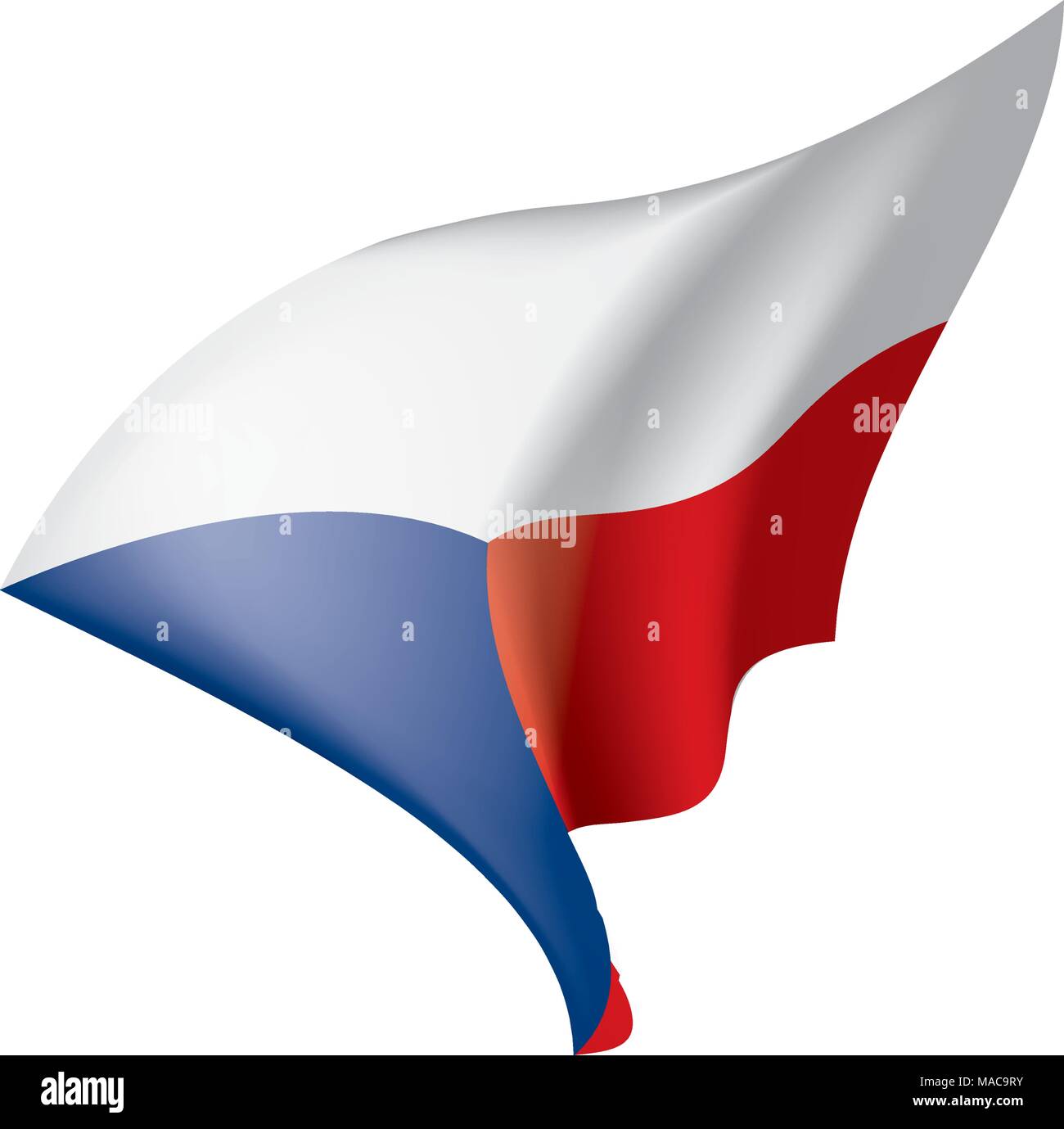 Czechia flag, vector illustration Stock Vector Image & Art - Alamy
