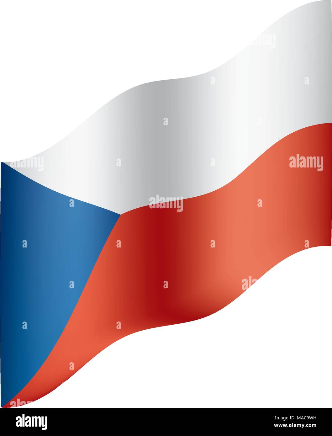 Czechia flag, vector illustration Stock Vector Image & Art - Alamy