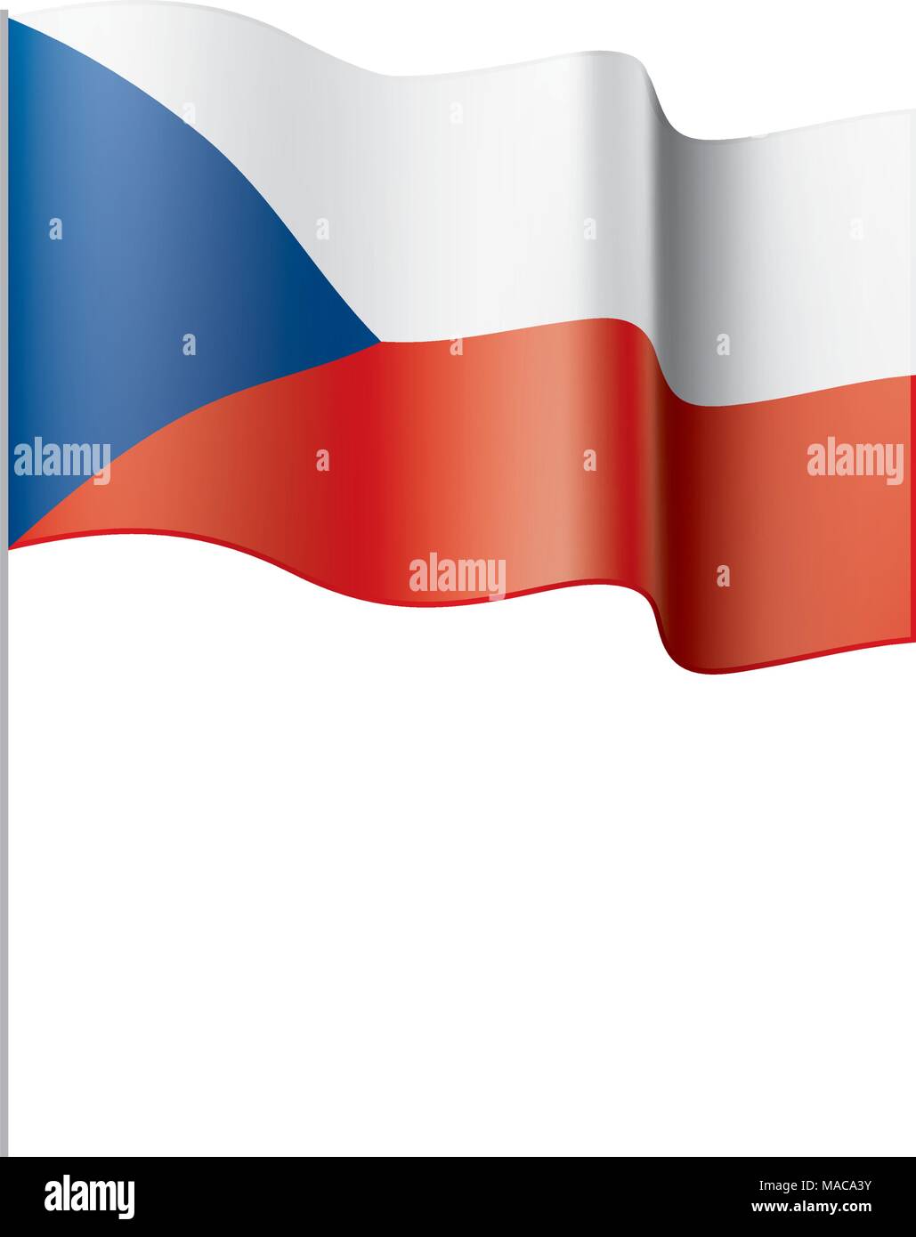 Czechia flag, vector illustration Stock Vector Image & Art - Alamy