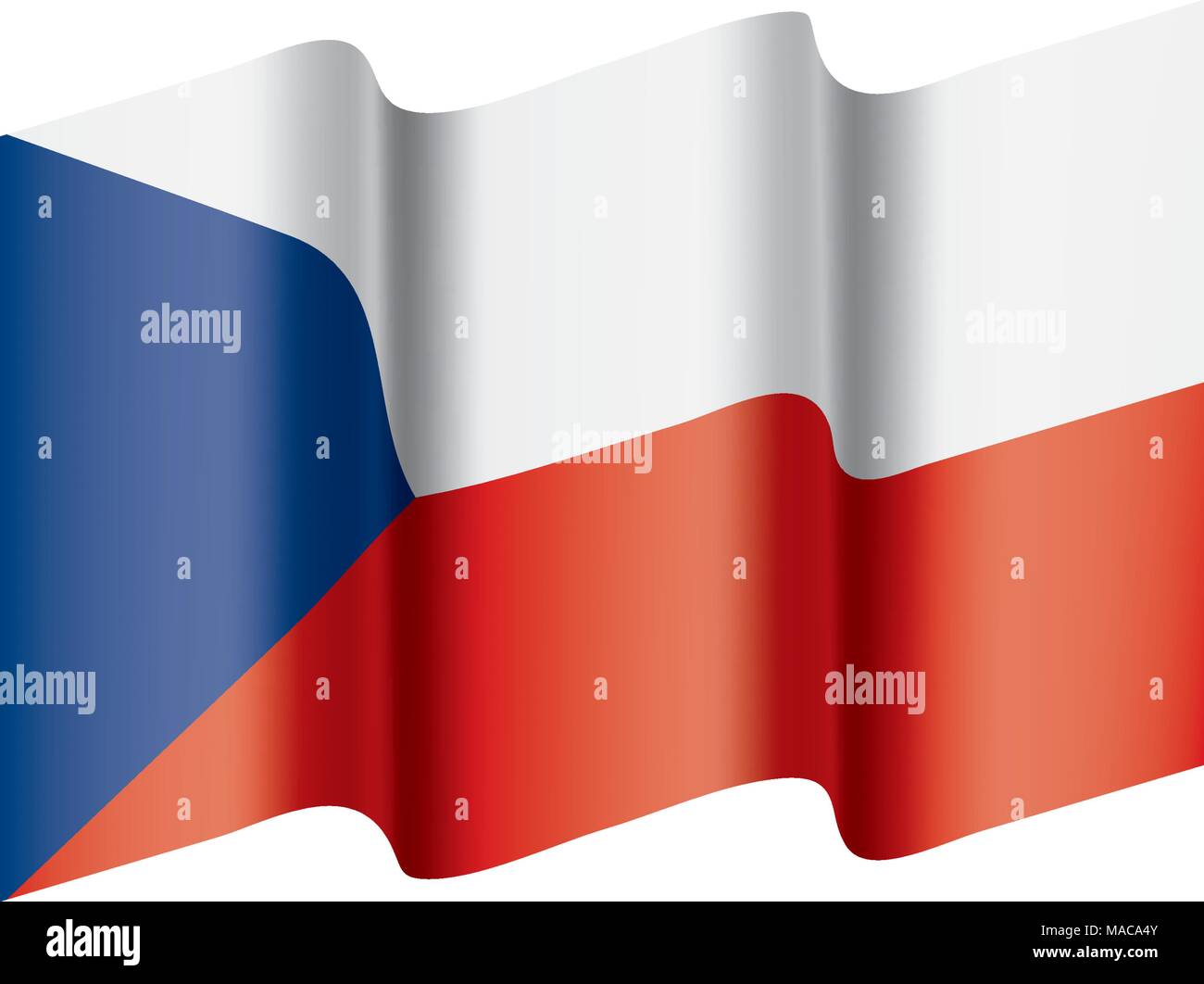 Czechia flag, vector illustration Stock Vector Image & Art - Alamy