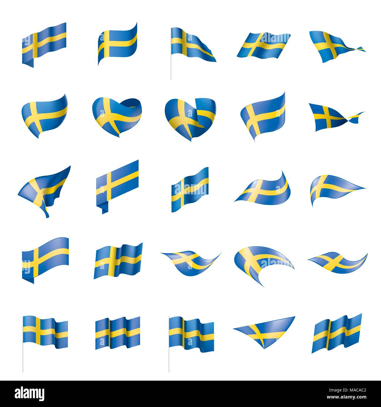 Sweden flag, vector illustration Stock Vector Image & Art - Alamy