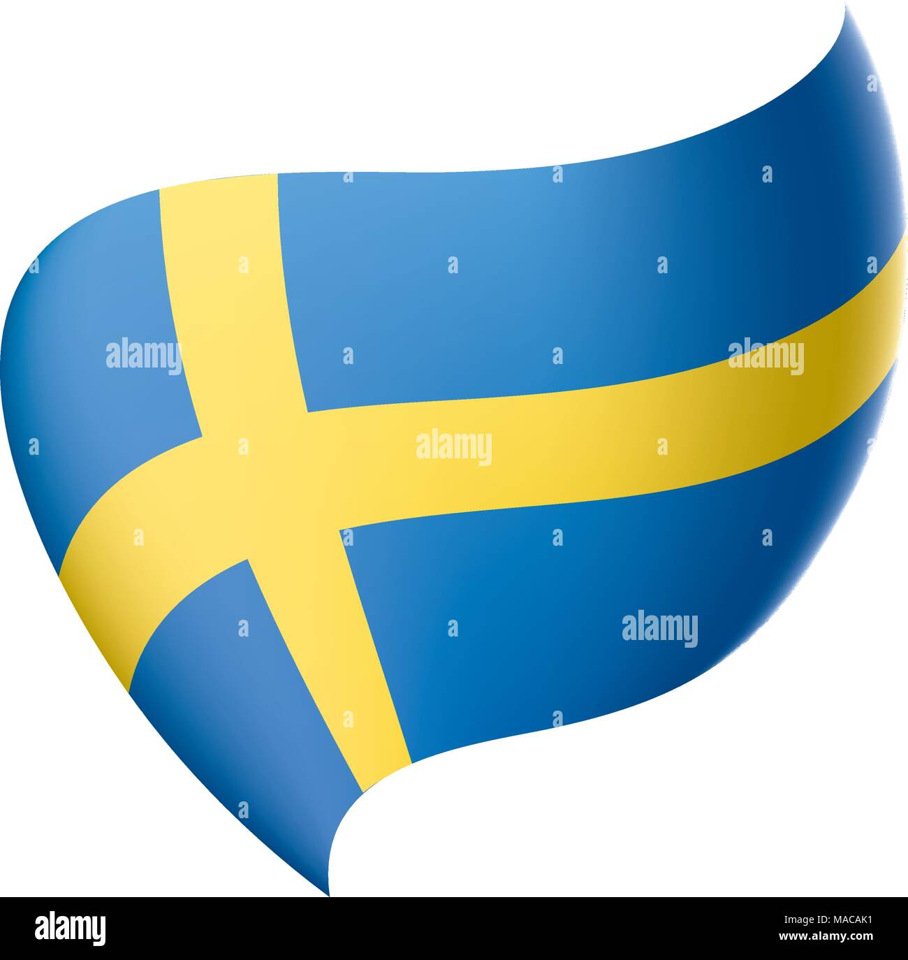 Sweden flag, vector illustration Stock Vector Image & Art - Alamy