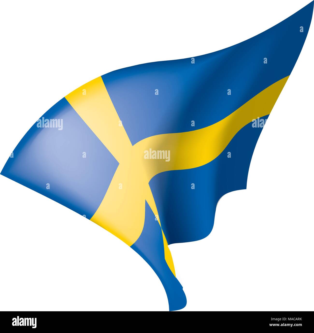 Sweden flag, vector illustration Stock Vector Image & Art - Alamy