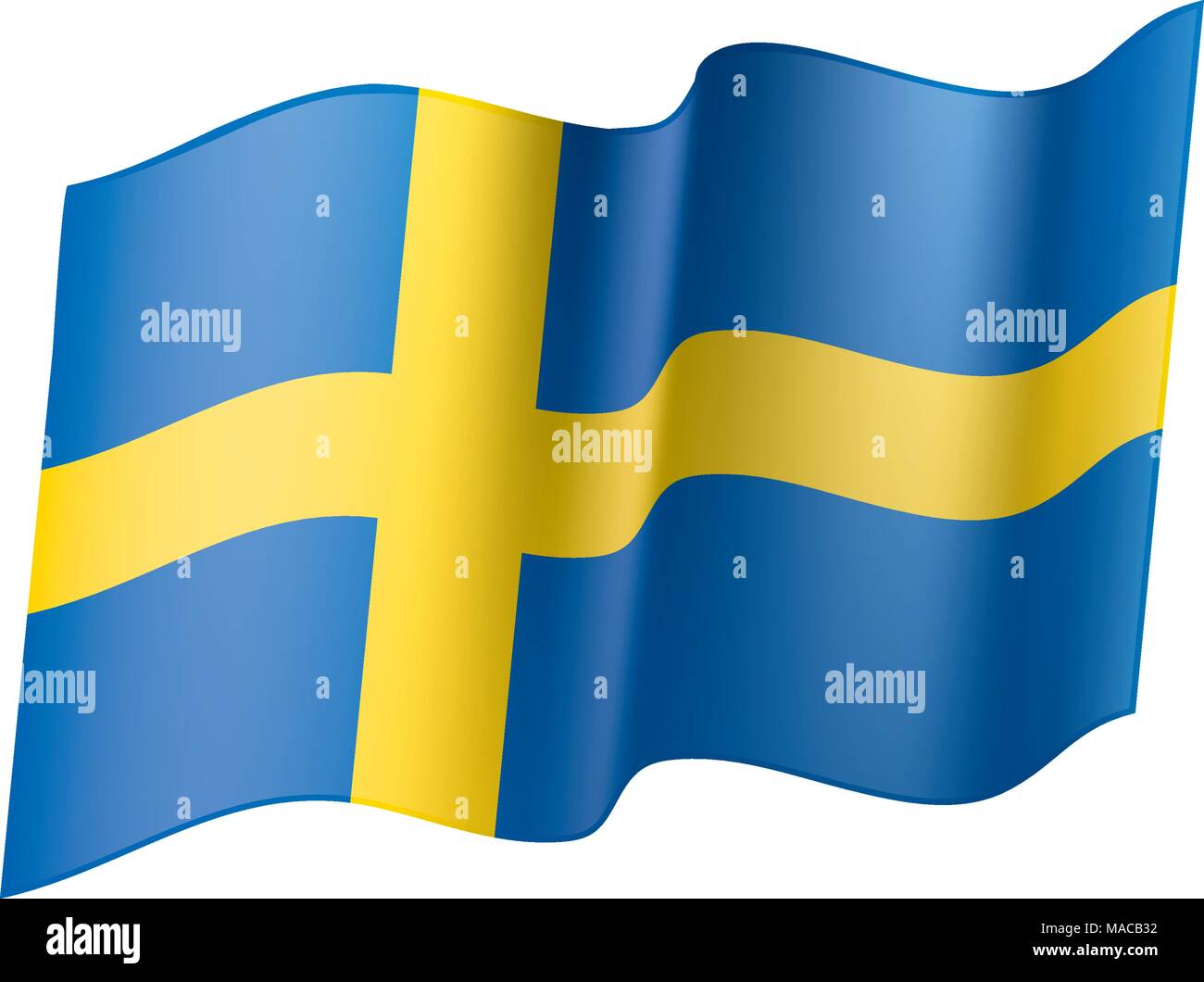 Sweden flag, vector illustration Stock Vector Image & Art - Alamy